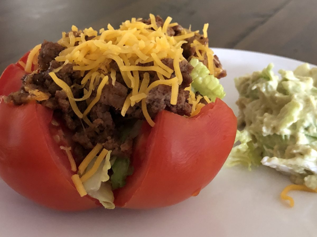Fully Loaded Taco Tomato - Keto Recipe Collection